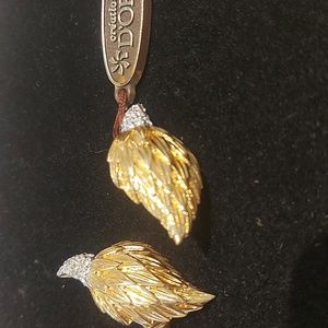 D'Orlan | Jewelry | Dorlan Vintage New Angel Wings Gold Earrings With ...